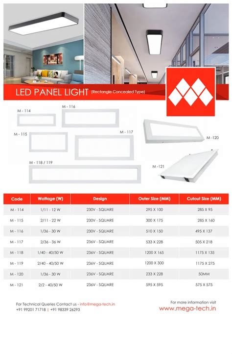 Led Panel Light Rectengular 1 X 4 Feet Led Panel Light Manufacturer