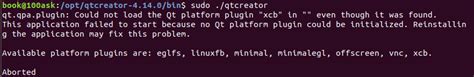 Qtqpaplugin Could Not Load The Qt Platform Plugin “xcb“ In ““ Even