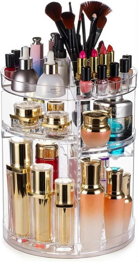 Cosmatic Storage Box Rotating 360 Rotating Makeup Organizer Material Acrylic At Rs 285 Piece