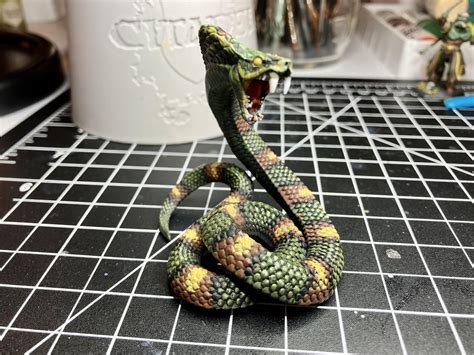 Painted A Snake For Our Dnd Campaign Rminipainting Painted A Snake For Our Dnd Campaign Rminipainting