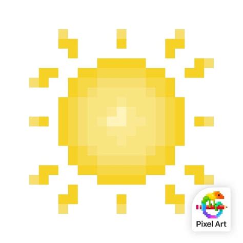 Pixel Art Sun