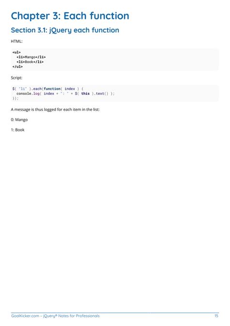 Jquery Notes For Professionals Pdf