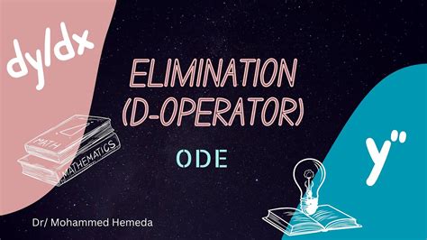 how to solve system of linear odes using elimination d operator