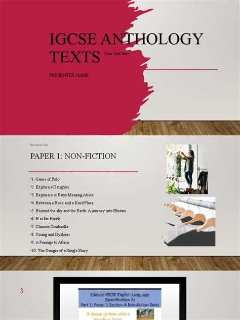 Igcse Anthology P1 Non Fiction Texts Analysis Videos Pdf