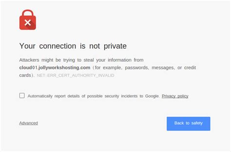 Php Err Cert Invalid At Google Chrome And Opera Stack Overflow