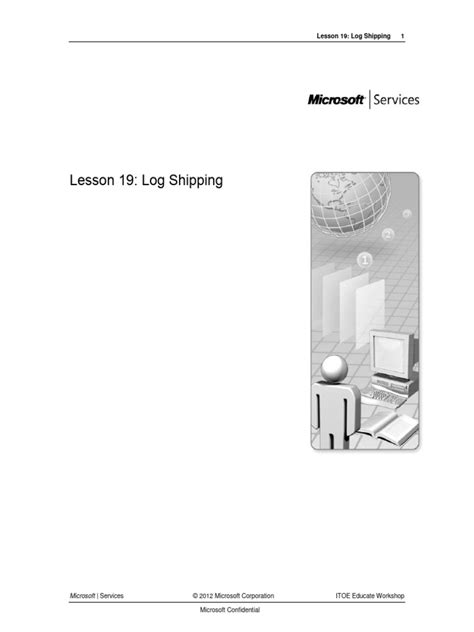 019 Sql Server 2012 Features For Admins Lesson 19 Log Shipping Lab Manual