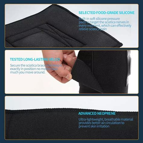 Sciatic Nerve Brace For Sciatica Pain Relief Adjustable Support For