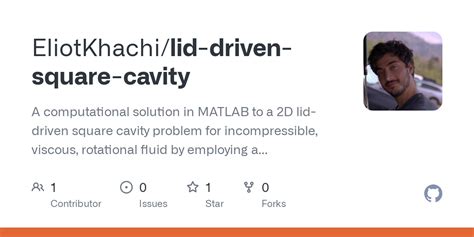 GitHub EliotKhachi Lid Driven Square Cavity A Computational Solution