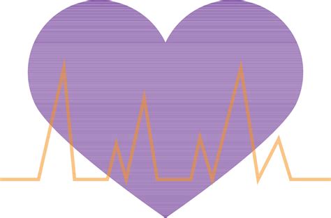 Heart Beating In Purple And Orange Color 24372799 Vector Art At Vecteezy