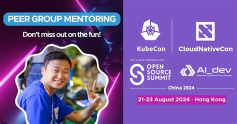 Join Peer Group Mentoring At Kubecon Cloud Native Computing Foundation Cncf Posted On The