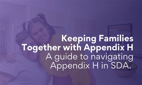 Keeping Families Together With Appendix H Sda Living Australia News