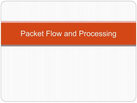 Routing Packet Flowing And Processing Ppt