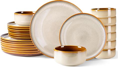 Amorarc Ceramic Dinnerware Sets For 8 24 Pieces