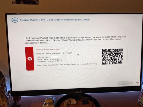 Replaced A Fan On My Dell Pc And Now Im Getting This Message Could I