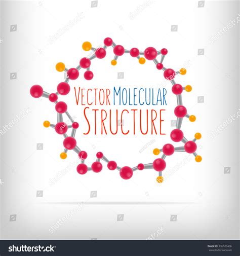 Vector Molecular Structure Molecule Background Science Vector De Stock