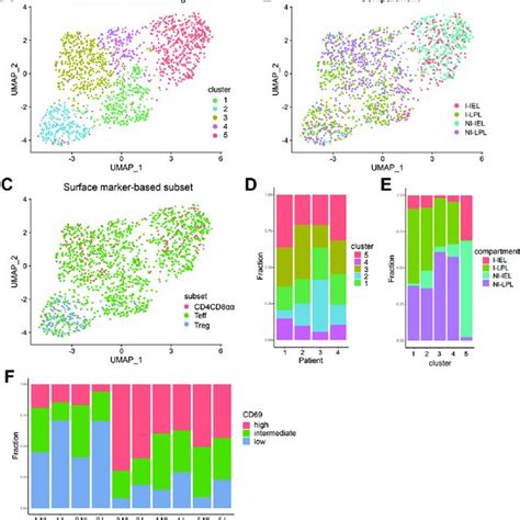 Cd4 T Cell Clusters In The Paired Non Inflamed And Inflamed Ileum A