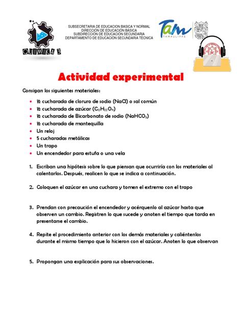 Actividad Experimental Pdf