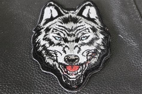 Wolf Patch For Sewing Or Ironing On To Jackets By Ivamis Patches