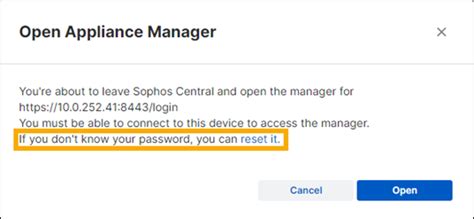 Getting Started Sophos Appliance Manager For Mdr And Ndr