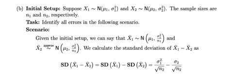 Solved b Initial Setup Suppose X N μ σ and Chegg com