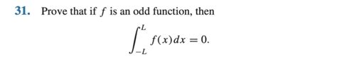 solved 31 prove that if f is an odd function then f x dx