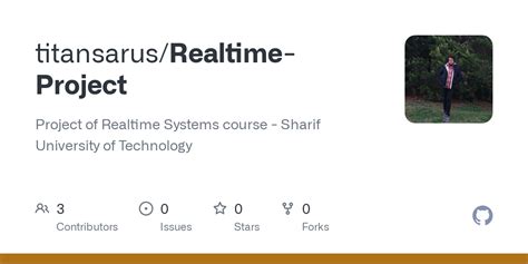 Github Titansarusrealtime Project Project Of Realtime Systems