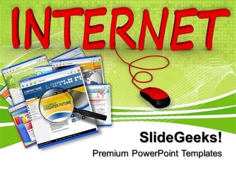 internet connected to computer powerpoint templates and powerpoint