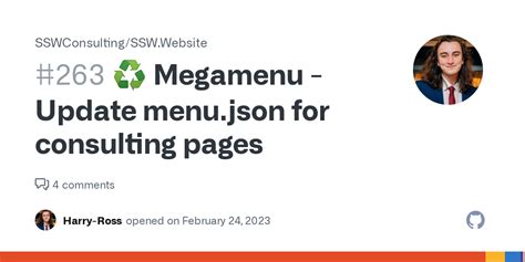 Megamenu Update Menu Json For Consulting Pages Issue
