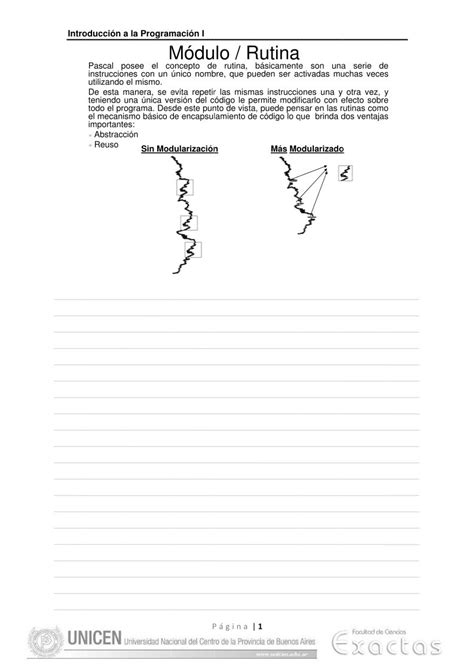 Pdf De Programación Módulo Rutina Introducción A La Programación I