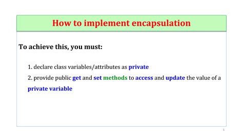Lecture7 Encapsulation In Javapptx