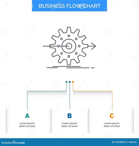 Performance Progress Work Setting Gear Business Flow Chart Design