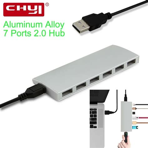 Aliexpress Com Buy CHYI High Speed Portable 7 Port USB 2 0 Multi HUB Splitter External Hub