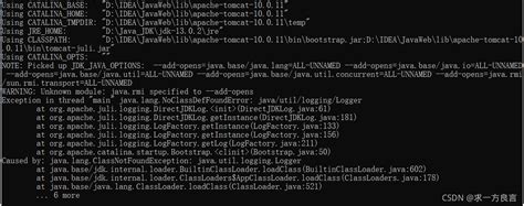 Tomcat启动失败，jrehome和using Catalinaopts ““反复横跳 Csdn博客