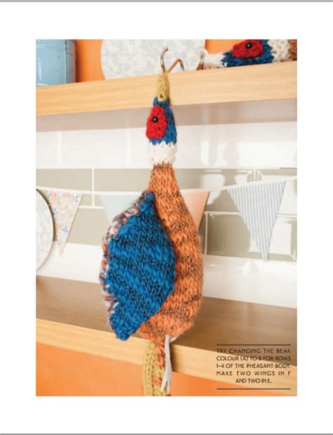 Pheasant Knitting Pattern Download Etsy