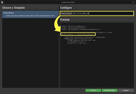 erstellen deines eigenen geräts mit verse in unreal editor für fortnite