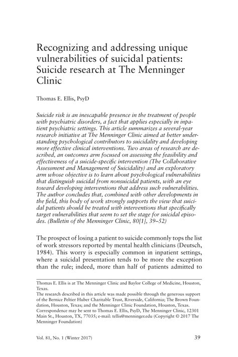 pdf recognizing and addressing unique vulnerabilities of suicidal
