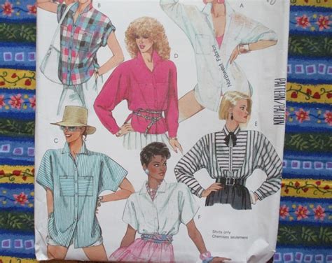 Vintage 1980s Mccalls Sewing Pattern 9566 Misses Swimming Suit Bathing
