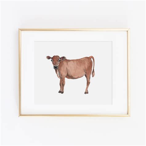 Jersey Cow Art Print Cami Monet
