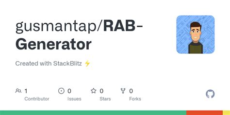 GitHub Gusmantap RAB Generator Created With StackBlitz