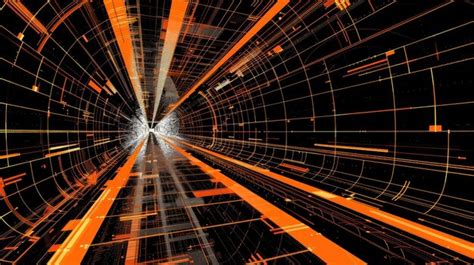 Abstract Digital Data Grid Technological Background With Futuristic Design Elements Aigm