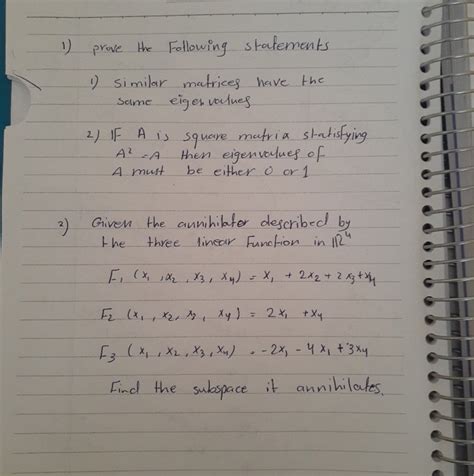 Solved Prove The Following Statements Similar Matrices Chegg