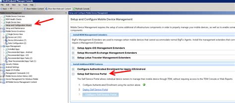 Enabling The Self Service Portal With Ibm Endpoint Manager For Mobile