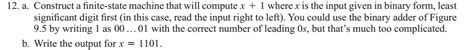 12 A Construct A Finite State Machine That Will