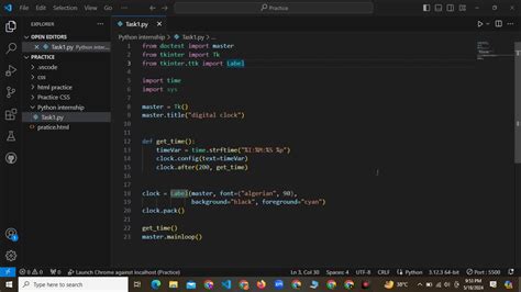 [video] completed task 1 at internpe creating a digital clock ashish