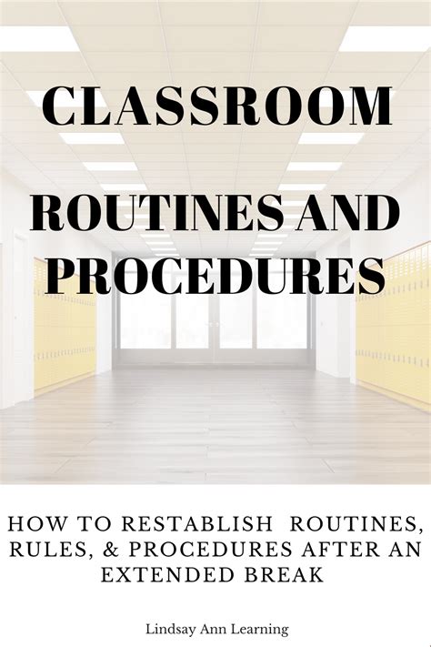 Back From Break Re Establishing Rules And Routine In Classrooms