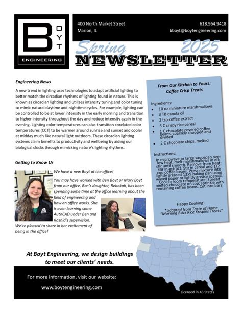Spring 2025 Newsletter Boyt Engineering