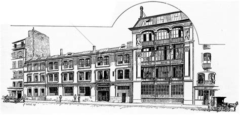 印刷书店 Quantin House，复古版画。高清摄影大图 千库网