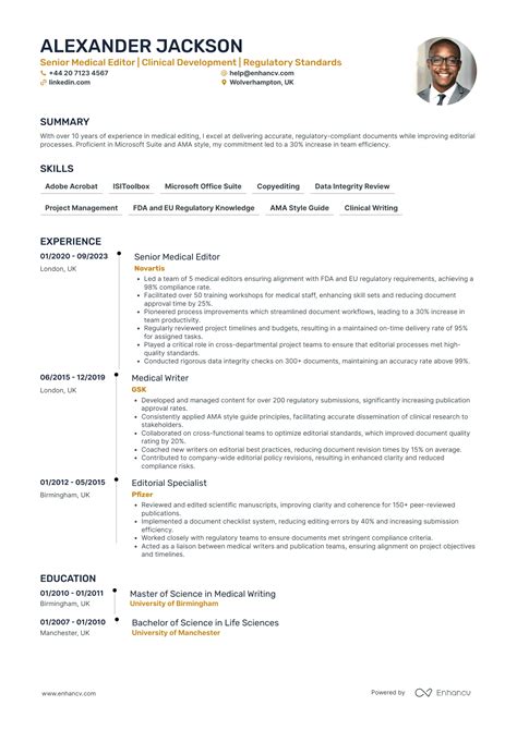 Editor Cv Examples And Guide For 2025 Editor Cv Examples And Guide For 2025