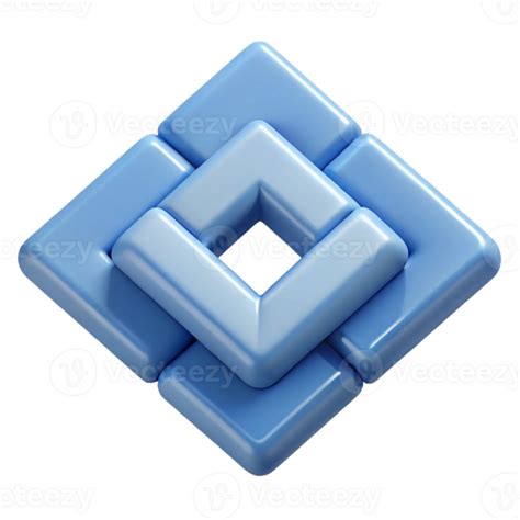 Standout Elegant Minimalist Geometric Pattern Of Overlapping Squares Clean Lines Flat Color