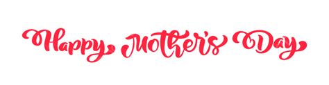 Mothers Day Text Vector PNG Images Happy Mothers Day Pink Vector Calligraphy Text Graceful